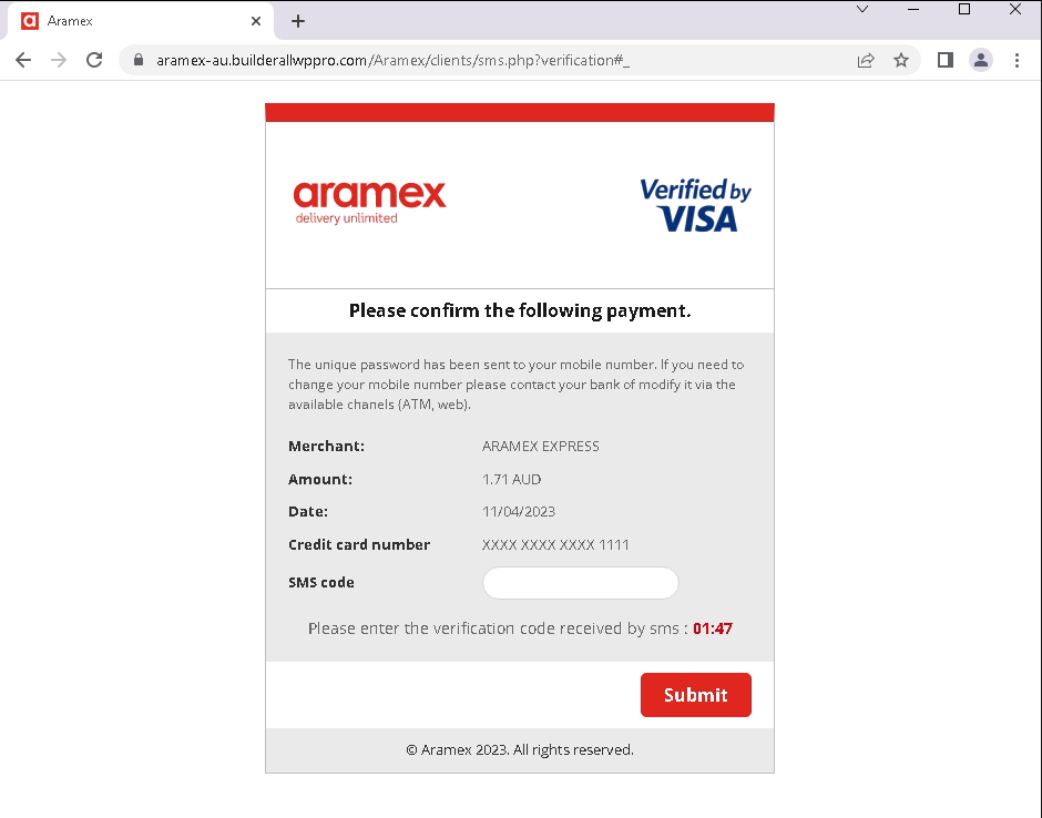 Aramex Scam Email Warns of Unpaid Customs Duties